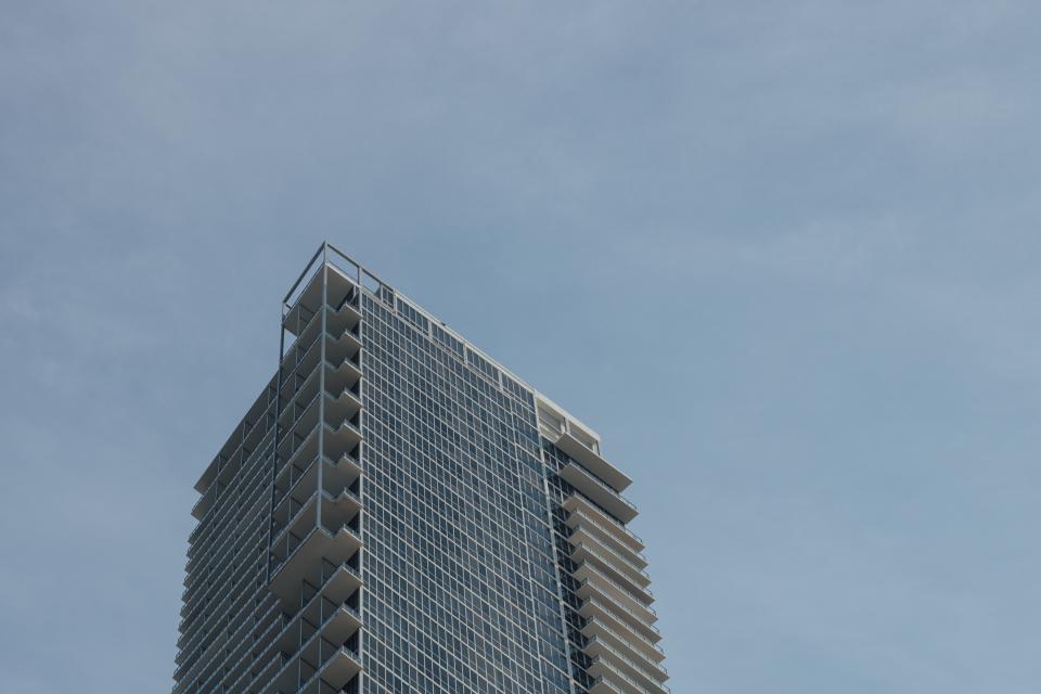 architecture, building, infrastructure, tower, skyscraper, blue, sky ...