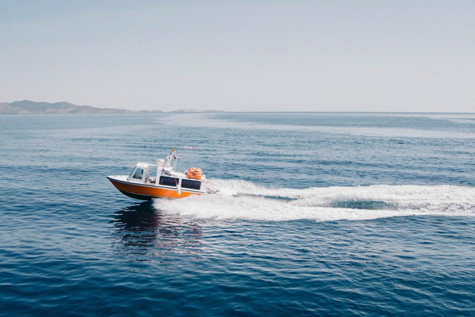 sea, ocean, blue, water, waves, nature, yacht, boat, sailing, horizon ...