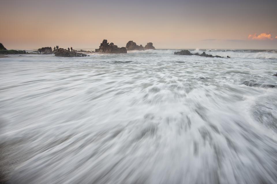 sea, ocean, splash, ripples, rock, formation, landscape, nature, waves ...